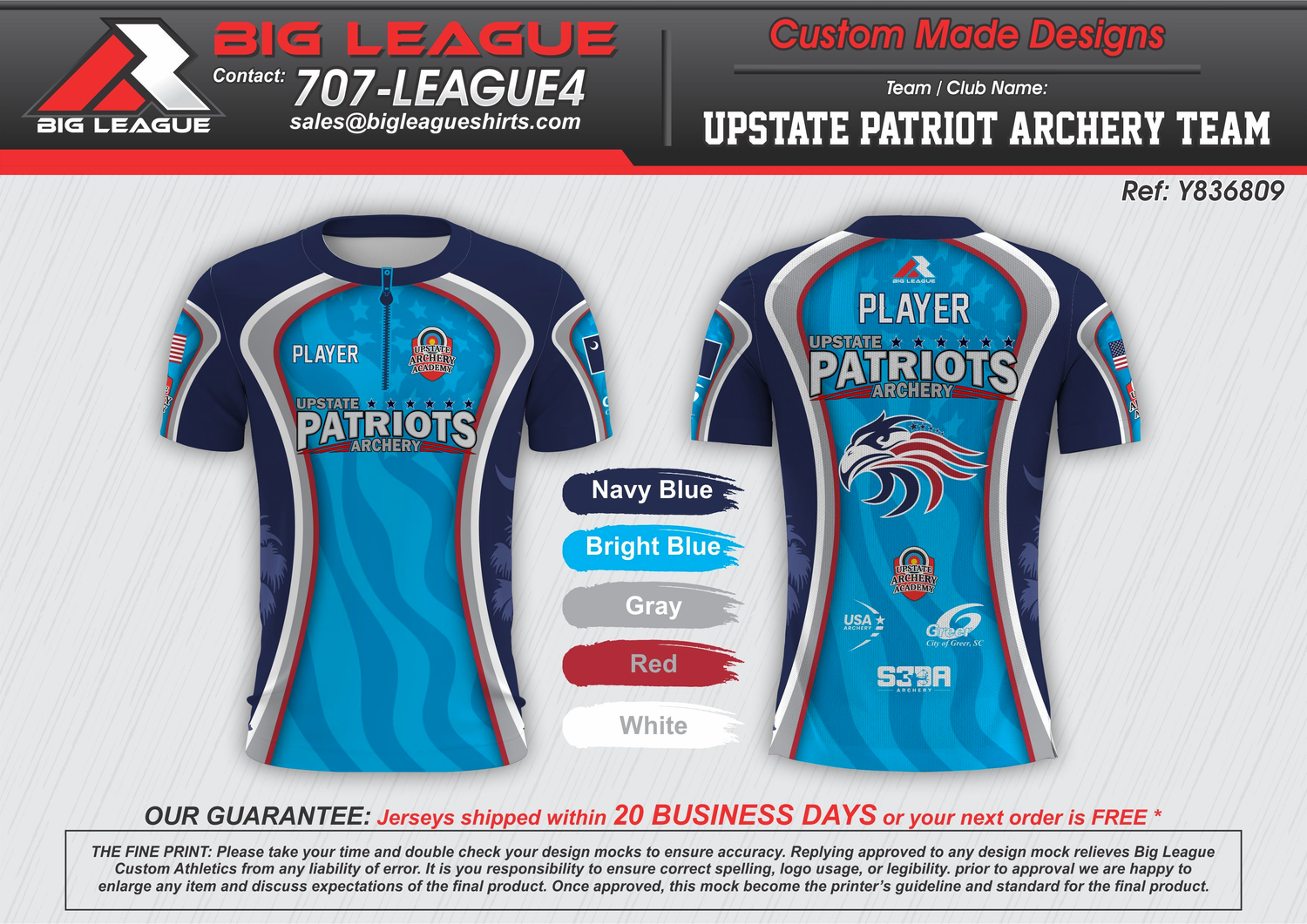 Custom Sublime Archery Shooting Jerseys Uniform | Big League – Big ...